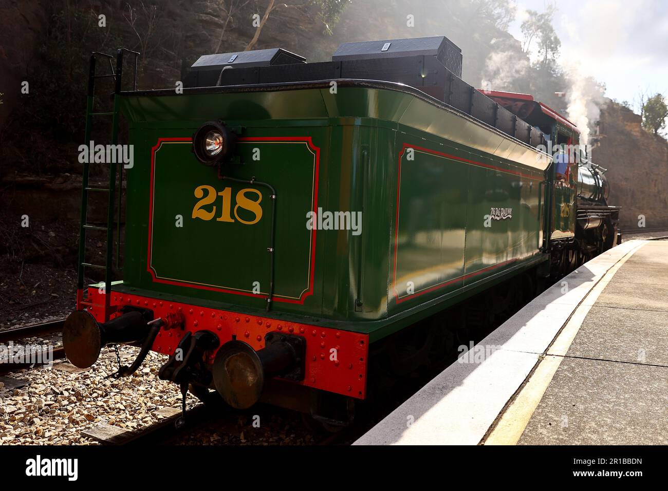 A Locomotive 218A is seen during the reopening of the historic Zig Zag ...