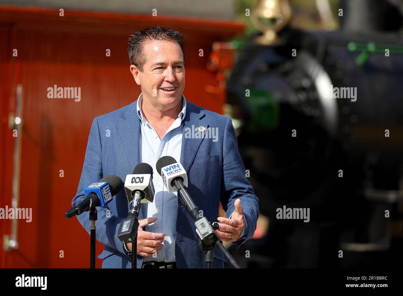 Former Deputy Premier Paul Toole speaks to the media during the ...