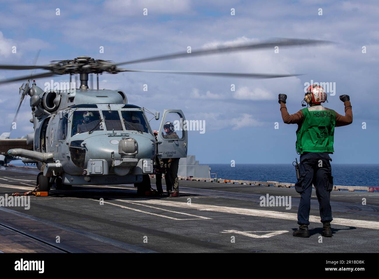 230512-N-WM182-1033 PHILIPPINE SEA (May 12, 2023) A U.S. Navy Sailor ...