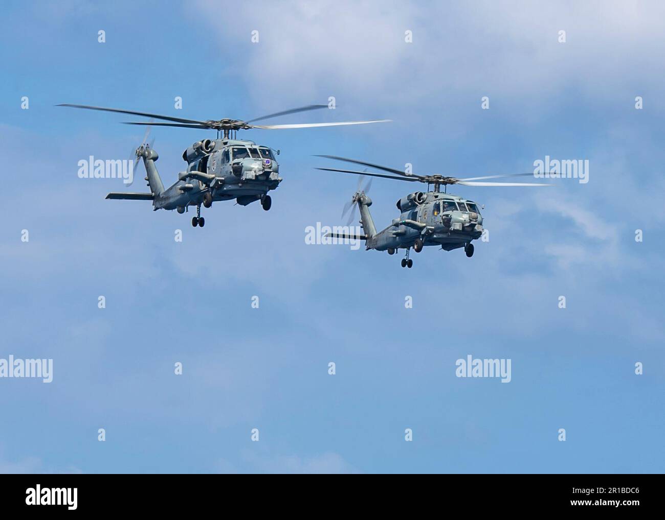 230512-N-WM182-1059 PHILIPPINE SEA (May 12, 2023) Two MH-60R Sea Hawk ...