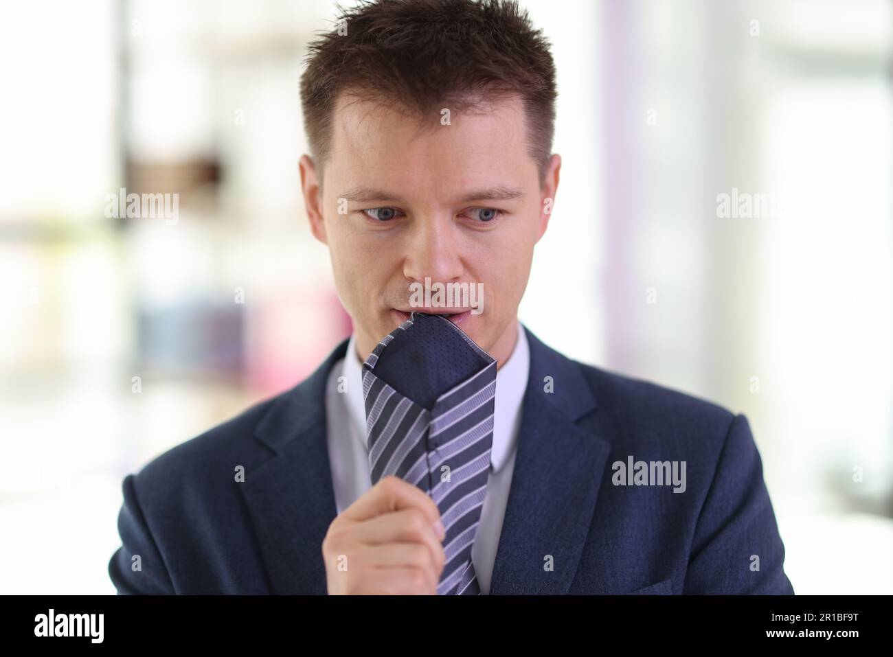 Stock market trader nervous hi-res stock photography and images - Alamy