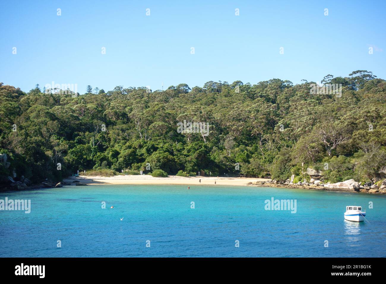 Collins Beach in the Manly area of Sydney, Australia in autumn Stock ...