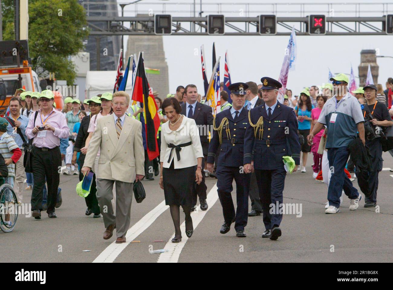 NSW Governor Marie Bashir takes part in the 75th Anniversary of Sydney ...