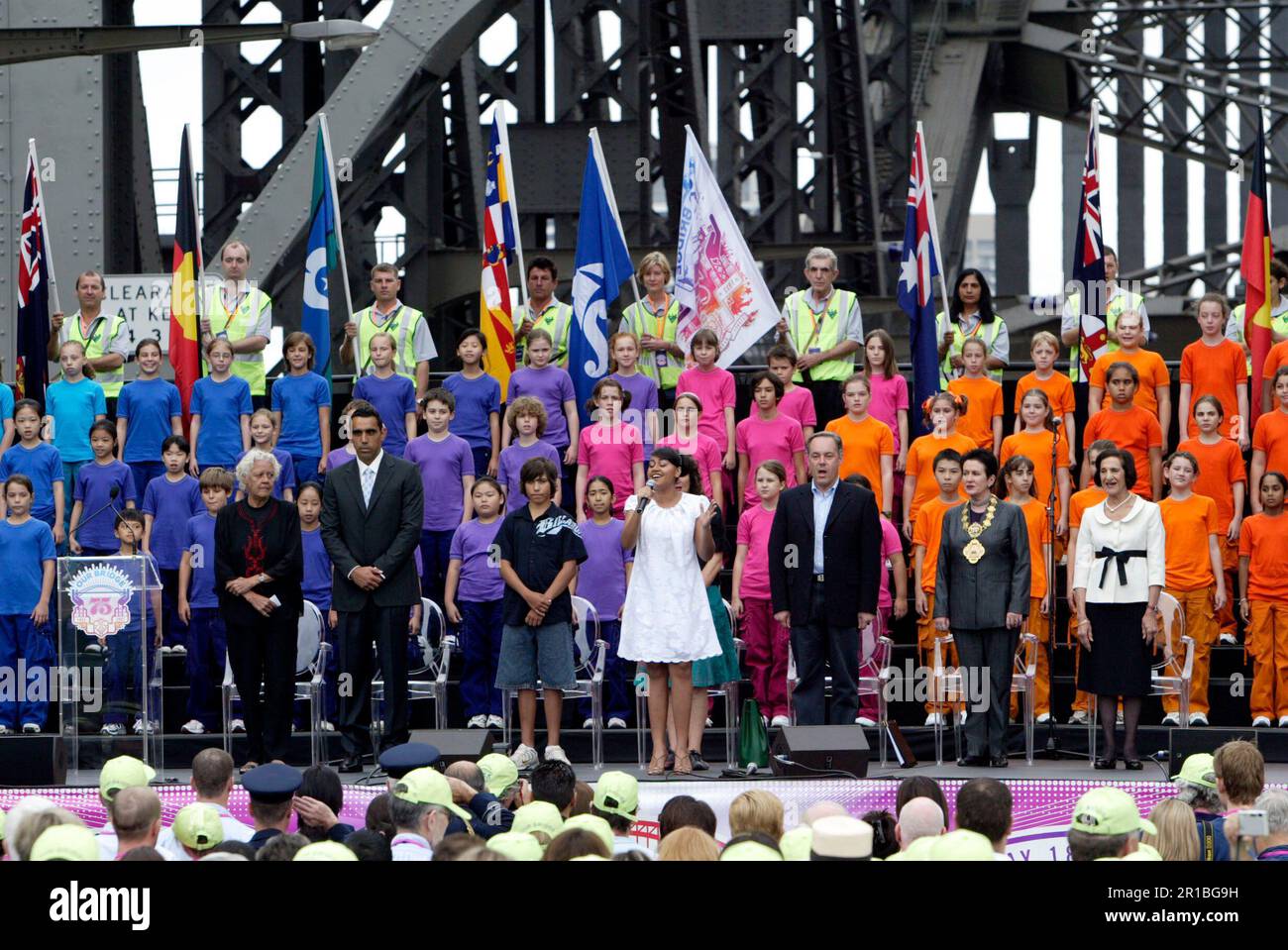 Australia’s national anthem being performed by Jessica Mauboy at the ...