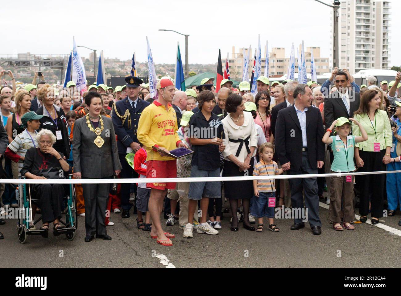 Governor of NSW, Professor Marie Bashir (assisted by Premier of NSW ...