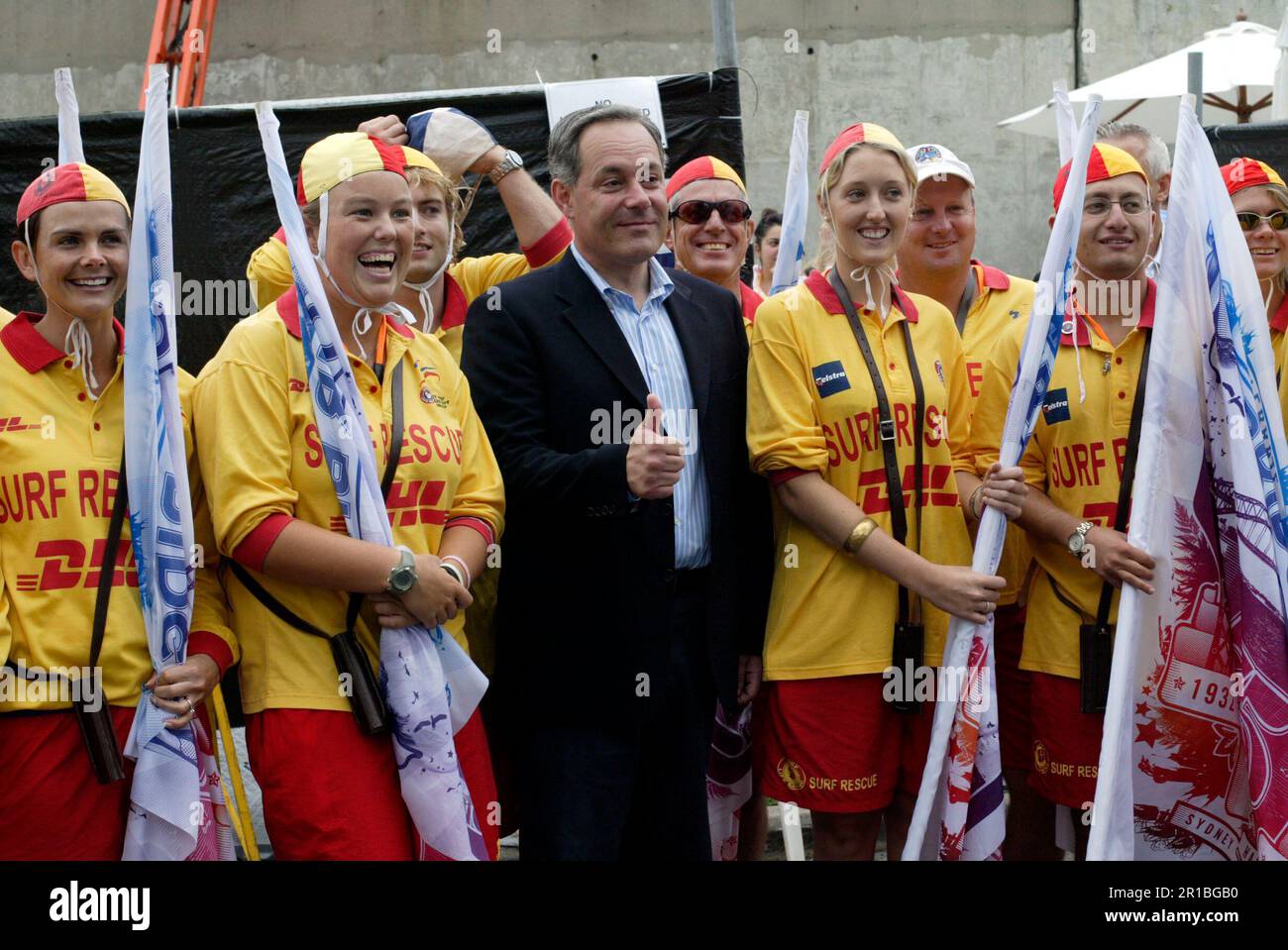 NSW Premier Morris Iemma with Surf Life Saving representatives at the ...