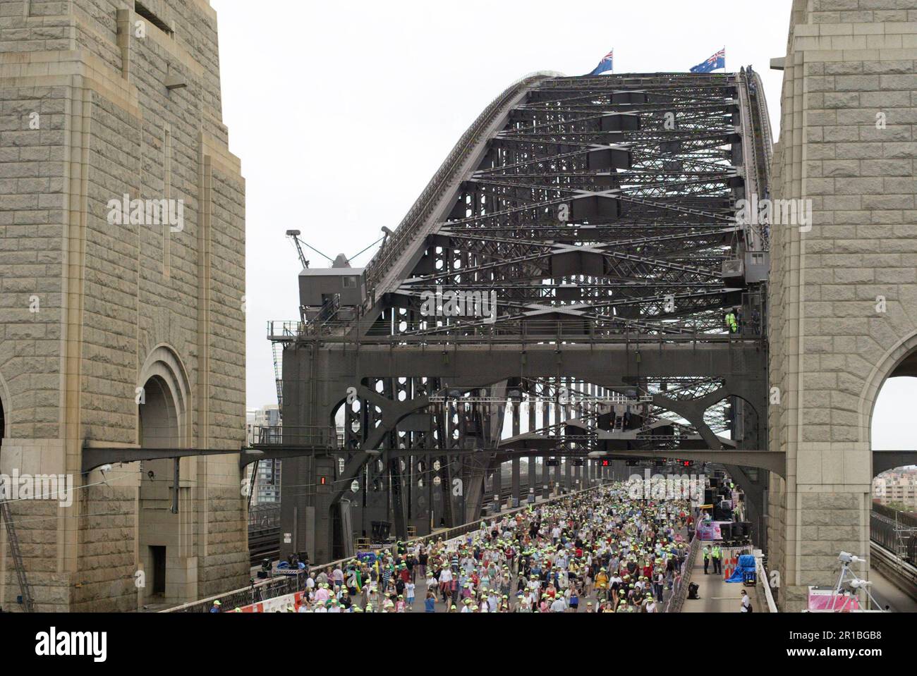 Australians Celebrating The 75th Anniversary Of Sydney Harbour Bridge