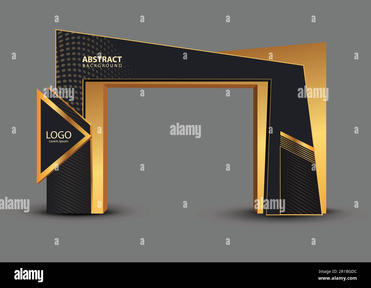 exhibition stand Gate entrance vector with for mock up event display ...