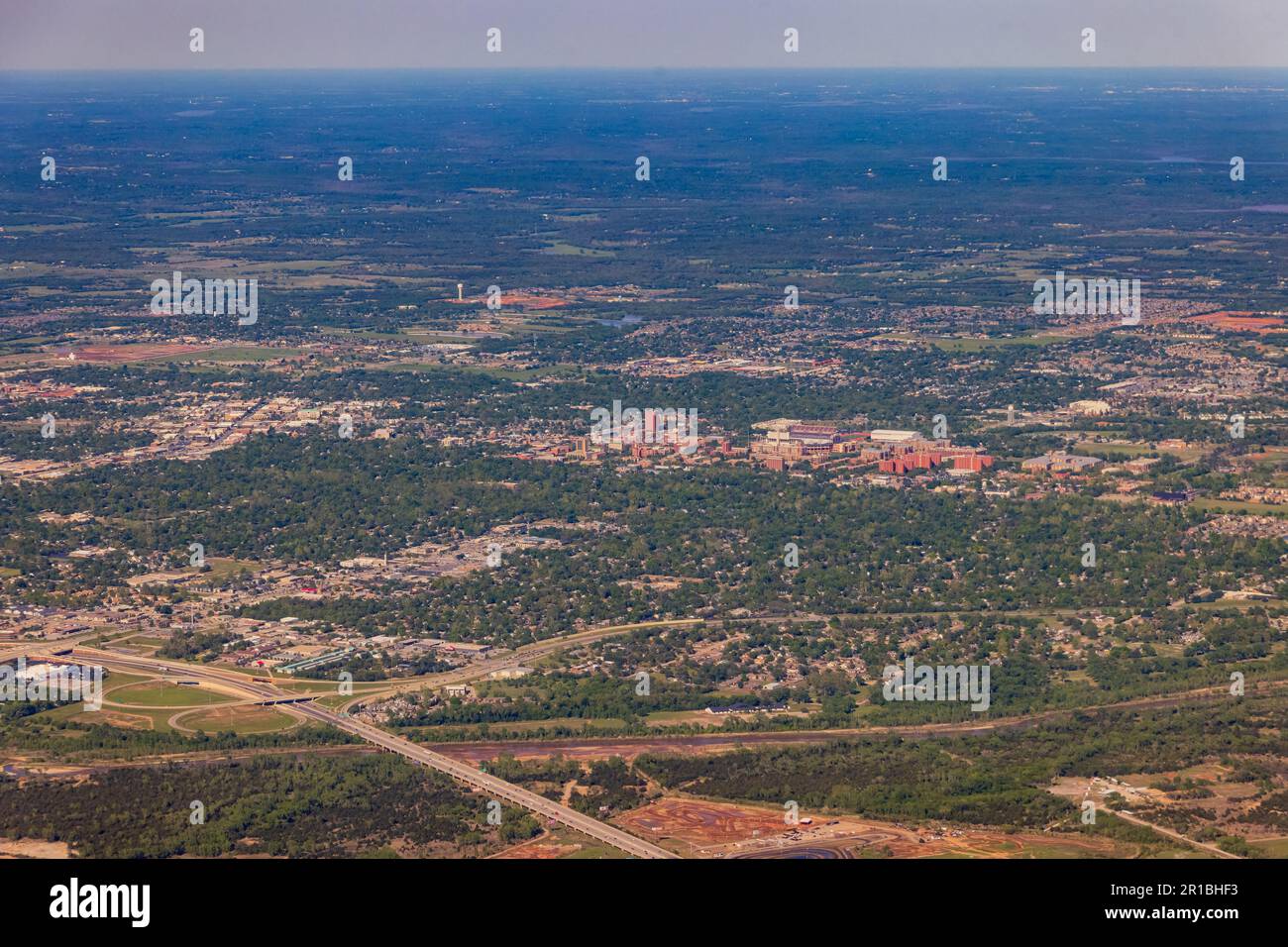 Aerial view of the Oklahoma cityscape at Oklahoma Stock Photo - Alamy
