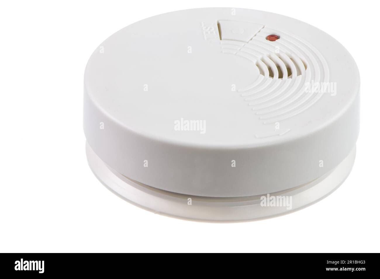 Fire safety with a smoke detector (isolated on white Stock Photo - Alamy