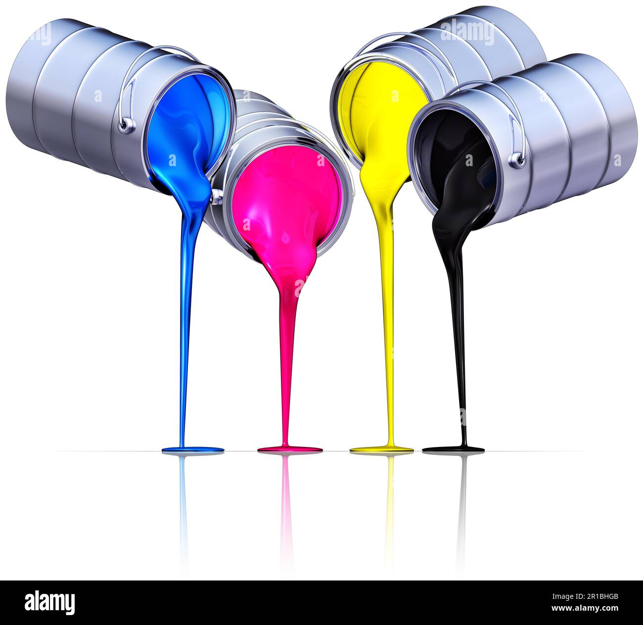 high resolution 3D rendering of a cmyk color concept Stock Photo - Alamy