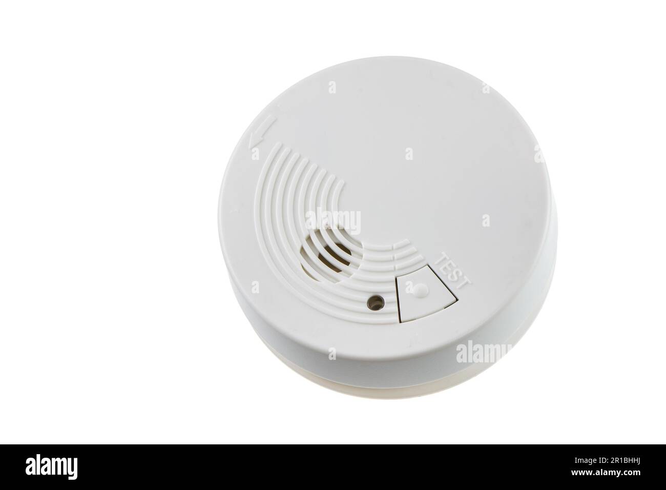 Fire safety with a smoke detector (isolated on white Stock Photo - Alamy