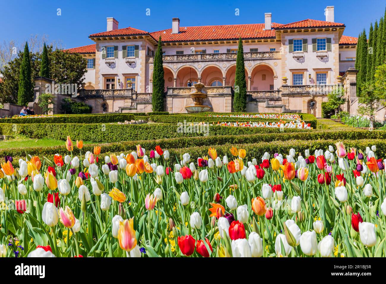 Beautiful landscape in the Philbrook Museum of Art at Tulsa, Oklahoma ...