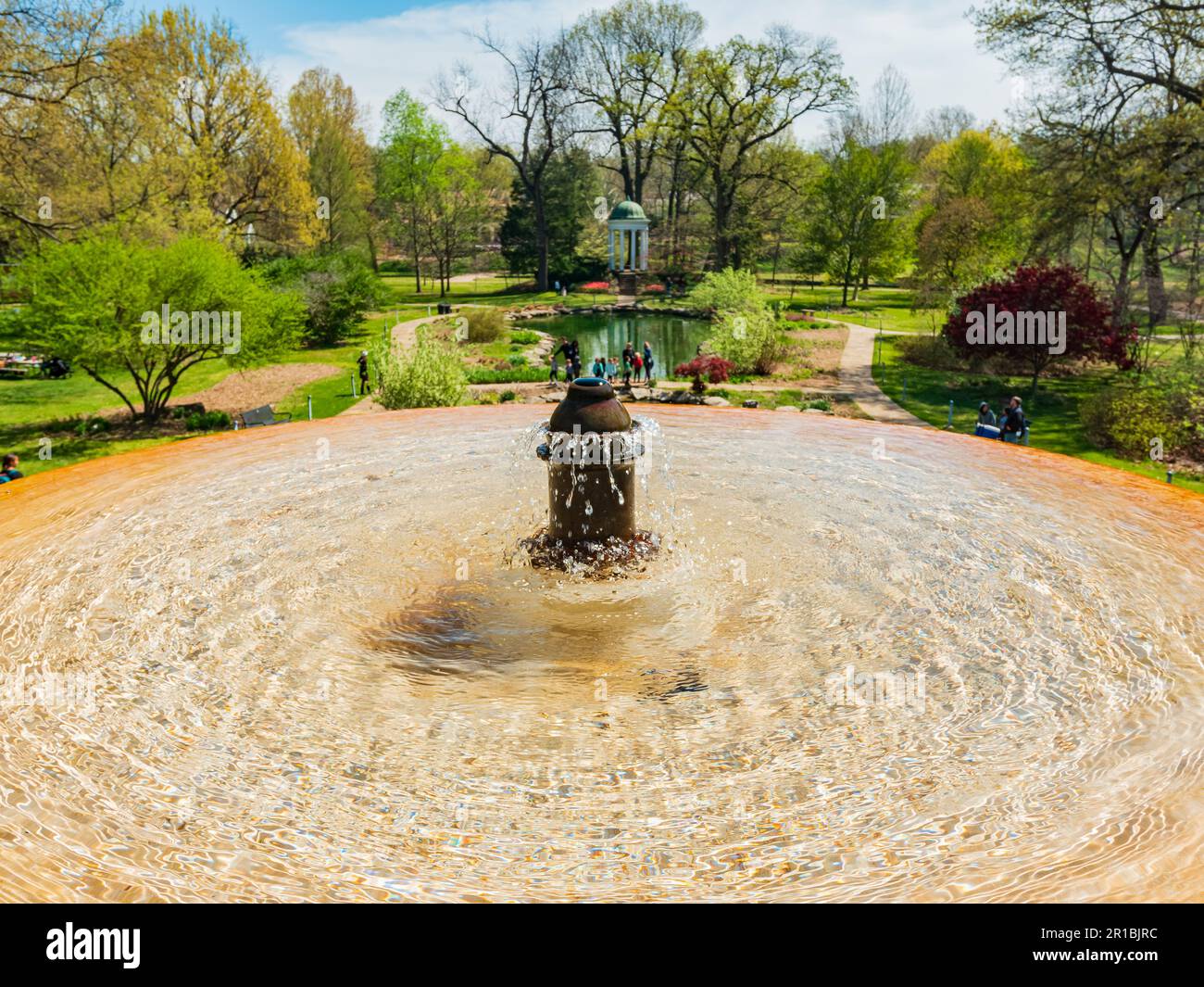 Beautiful landscape in the Philbrook Museum of Art at Tulsa, Oklahoma ...