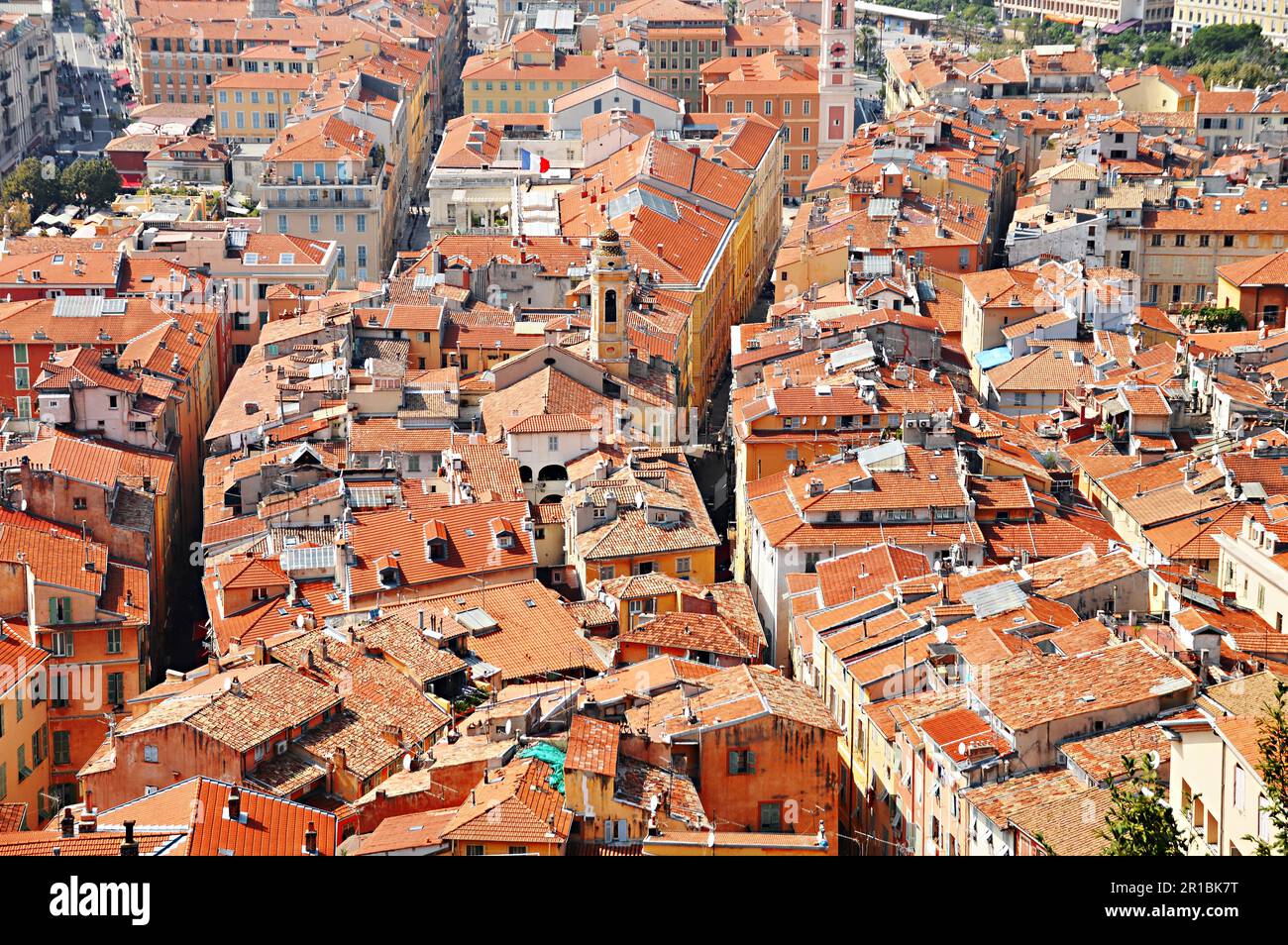 Old town architecture of Nice on French Riviera Stock Photo - Alamy