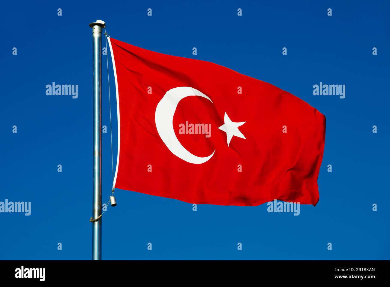 Turkish blue flag hi-res stock photography and images - Alamy