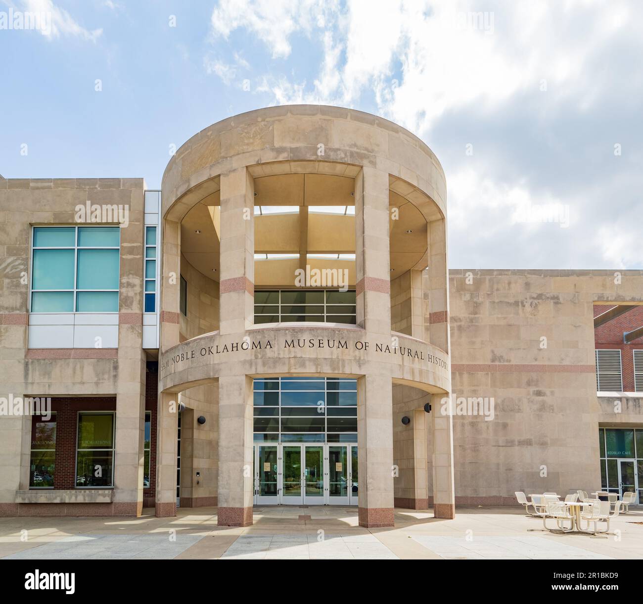 Oklahoma, APR 18 2023 - Exterior view of the Sam Noble Oklahoma Museum ...