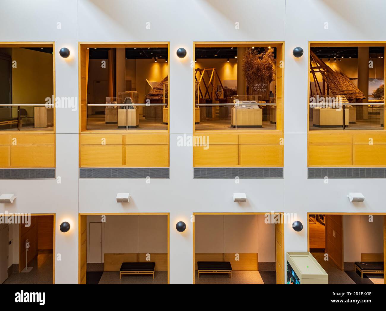 Oklahoma, APR 18 2023 - Interior view of the Sam Noble Oklahoma Museum ...