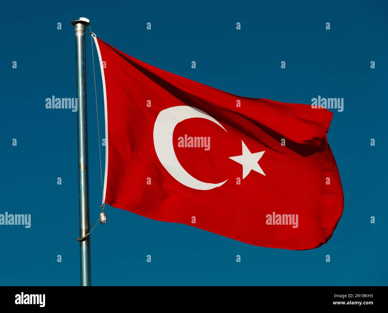 Turkish blue flag hi-res stock photography and images - Alamy