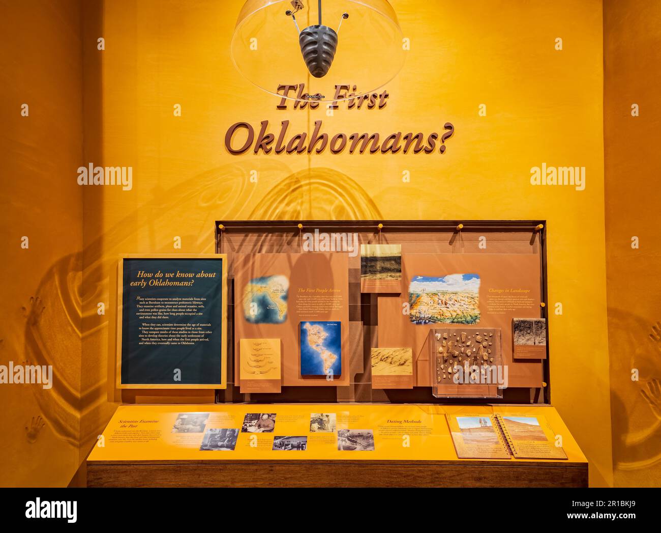 Oklahoma, APR 18 2023 - Interior view of the Sam Noble Oklahoma Museum ...