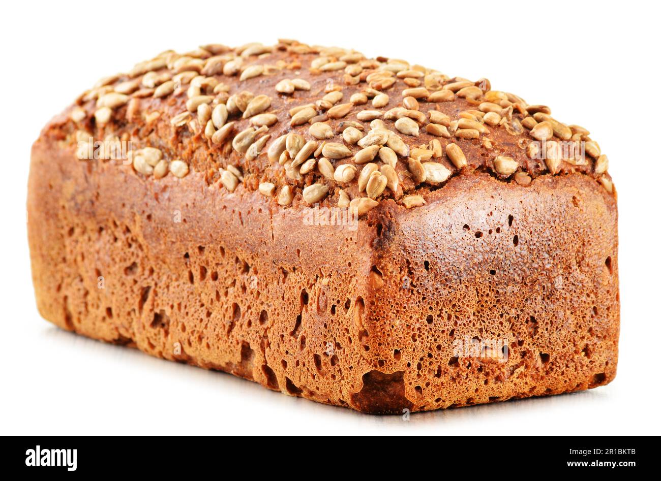 Loaf of bread isolated on white background Stock Photo - Alamy