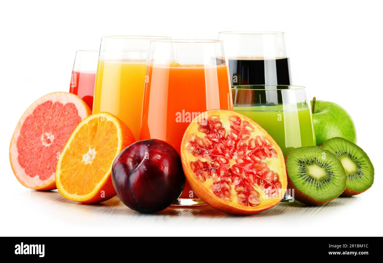 Different juices isolated on hi-res stock photography and images - Alamy