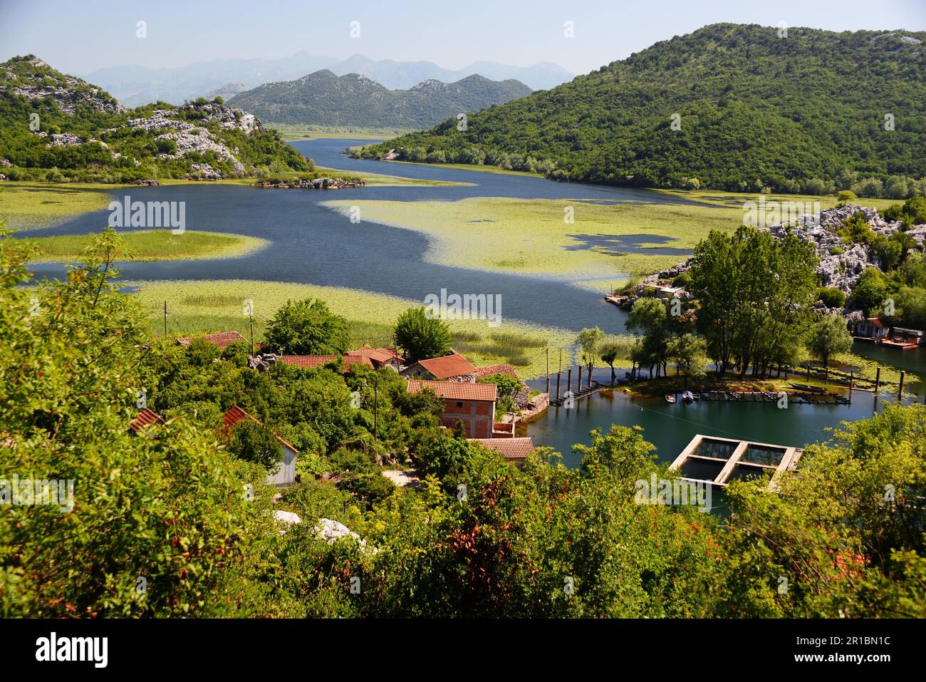 Karuc village on Lake Skadar, Montenegro, the largest lake in the ...
