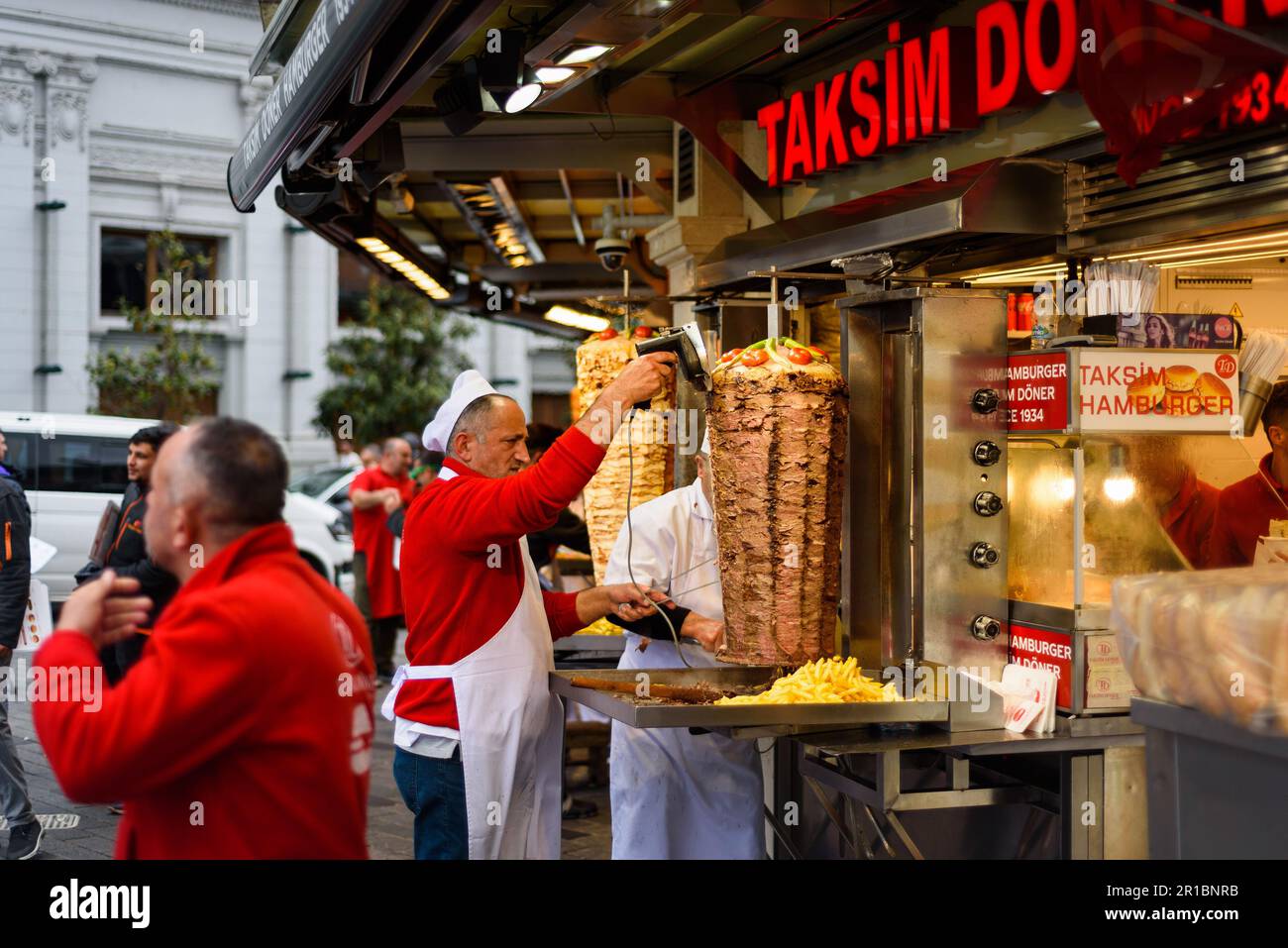Istanbul, Turkey. 11th May, 2023. A street food seller of traditional ...