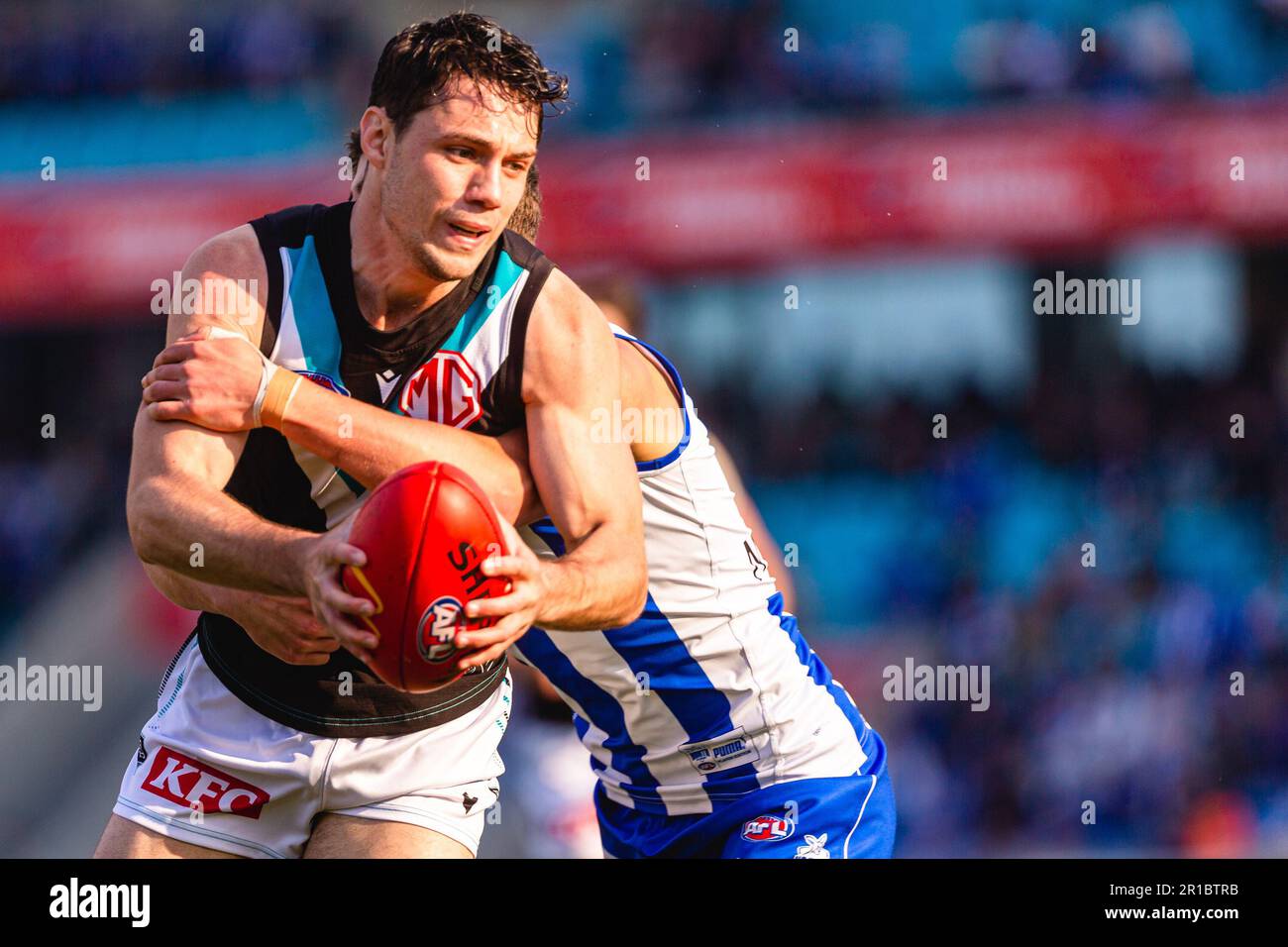 Jed McEntee of Port Adelaide during the AFL Round 9 match between the ...
