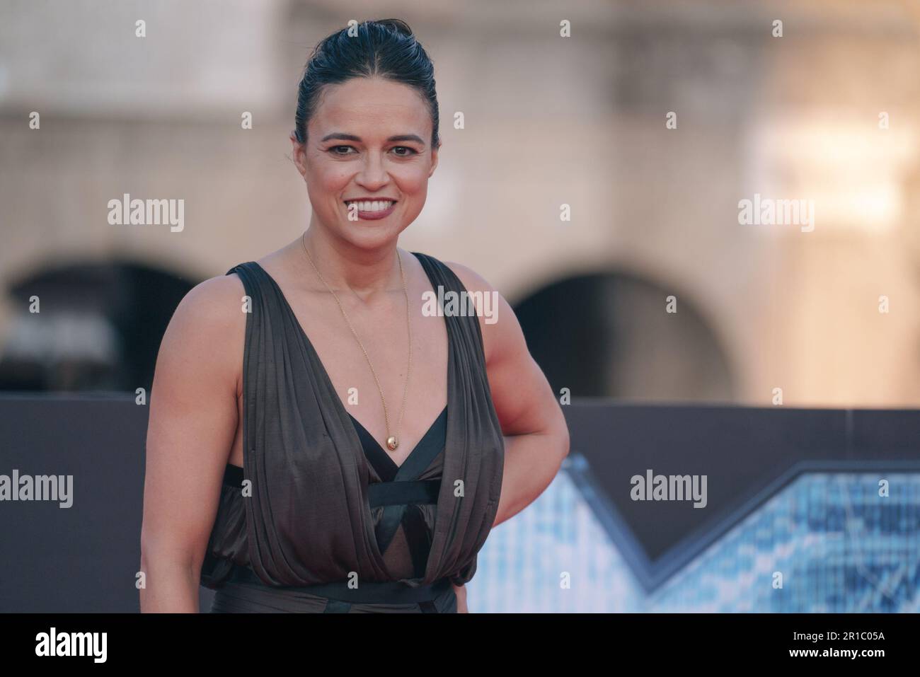 Rome, Italy. 12th May, 2023. US actress Michelle Rodriguez arrives for ...