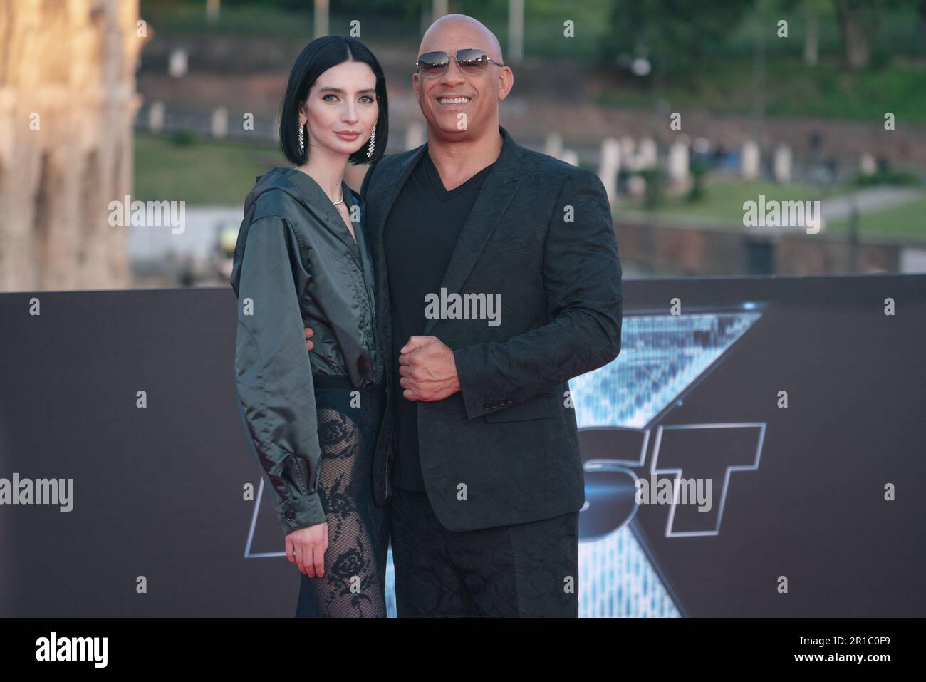 Rome, Italy. 12th May, 2023. US actress Meadow Walker and US actor Vin ...