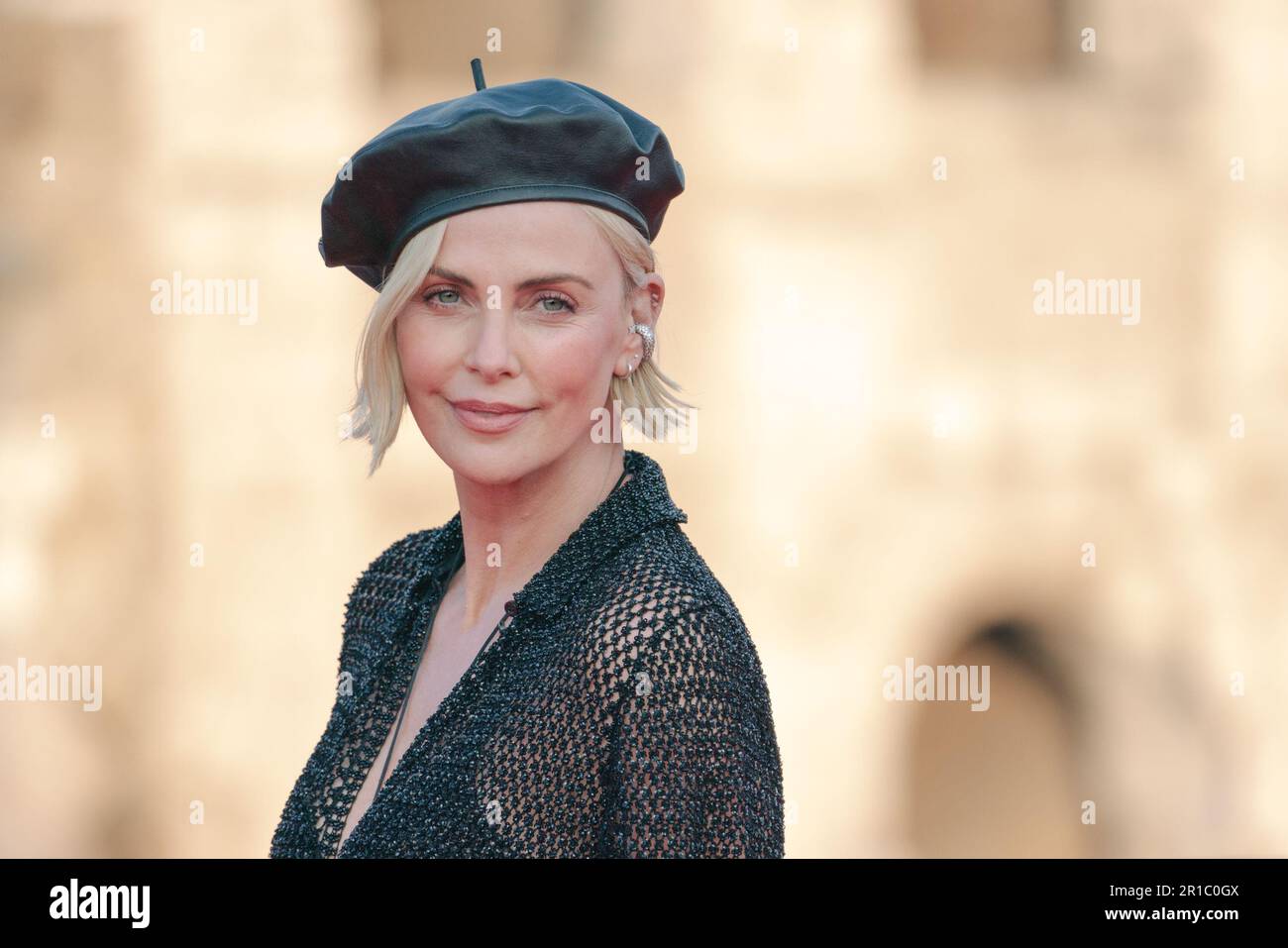 Rome, Italy. 12th May, 2023. South African and American actress ...