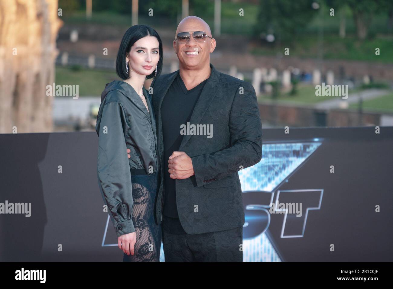 Rome, Italy. 12th May, 2023. US actress Meadow Walker and US actor Vin ...