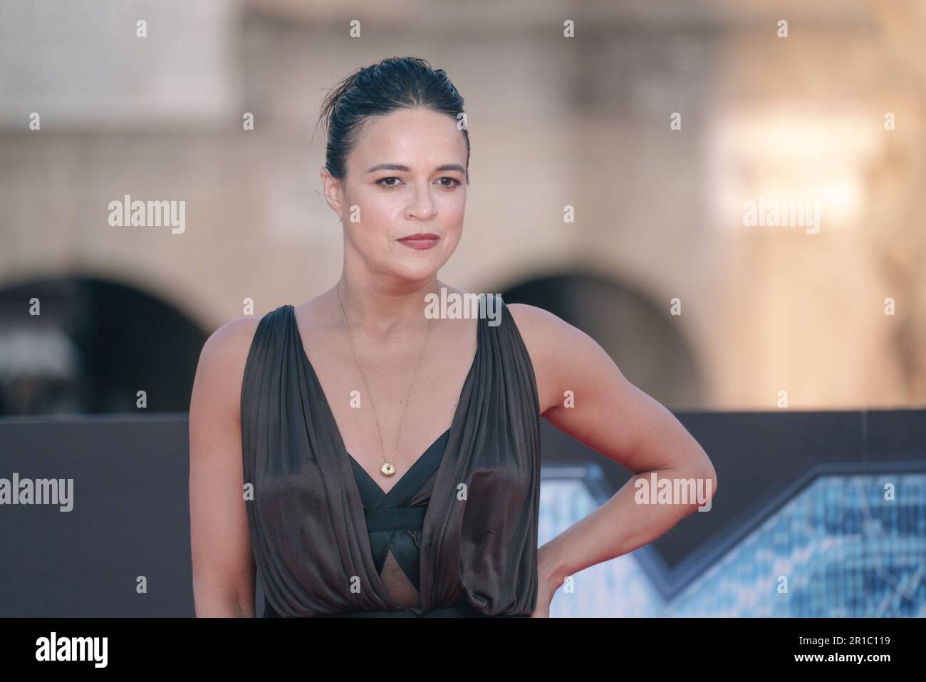 Rome, Italy. 12th May, 2023. US actress Michelle Rodriguez arrives for ...