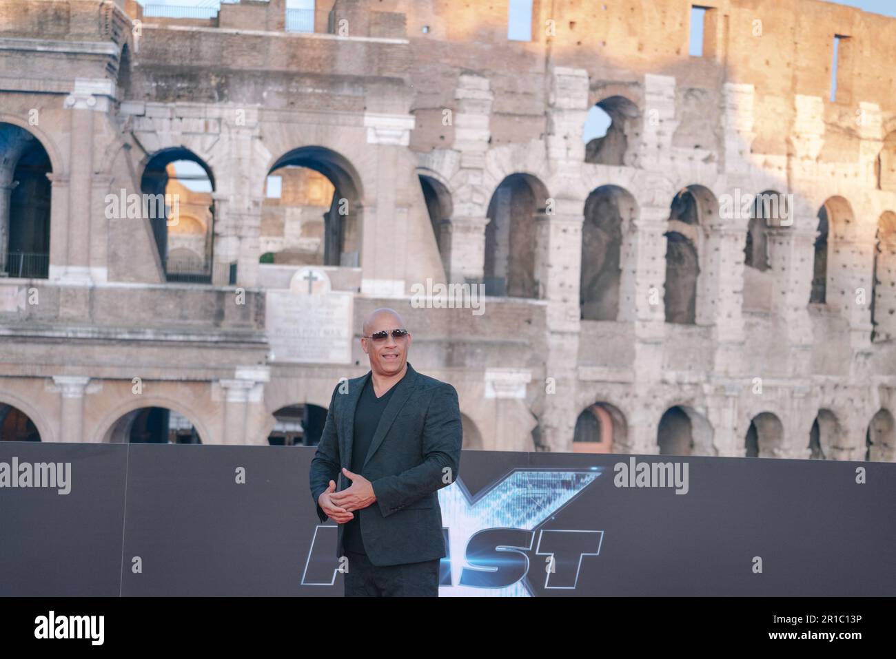 Rome, Italy. 12th May, 2023. US actor Vin Diesel arrives for the ...