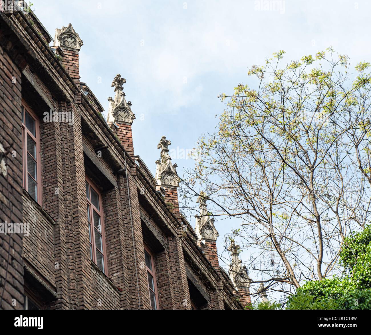 Details of exterior of one the most famous gothic building of Old ...