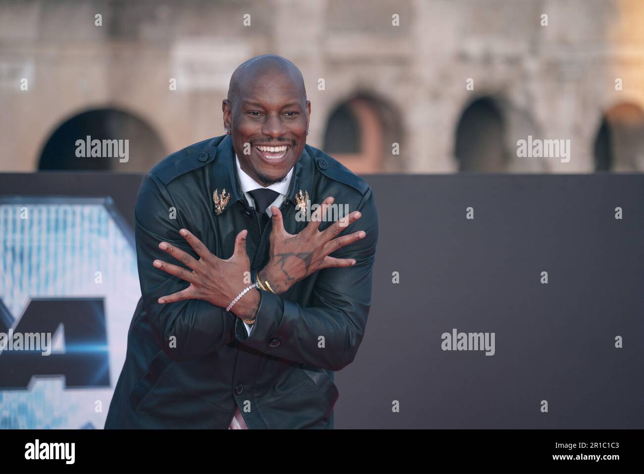 Rome, Italy. 12th May, 2023. US actor Tyrese Gibson arrives for the ...