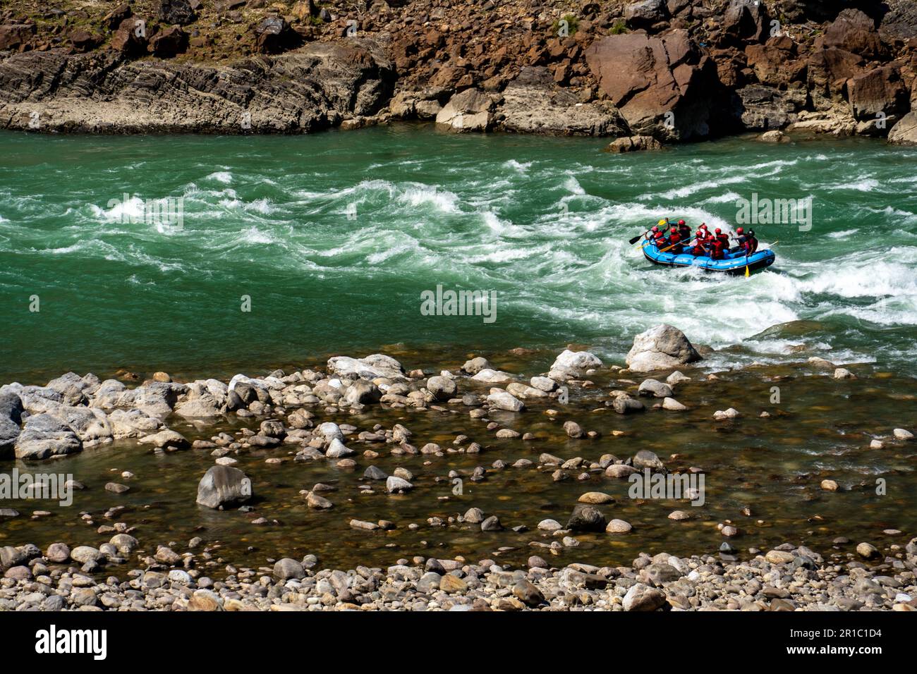 River rafting in Rishikesh, Uttarakhan, India Stock Photo - Alamy