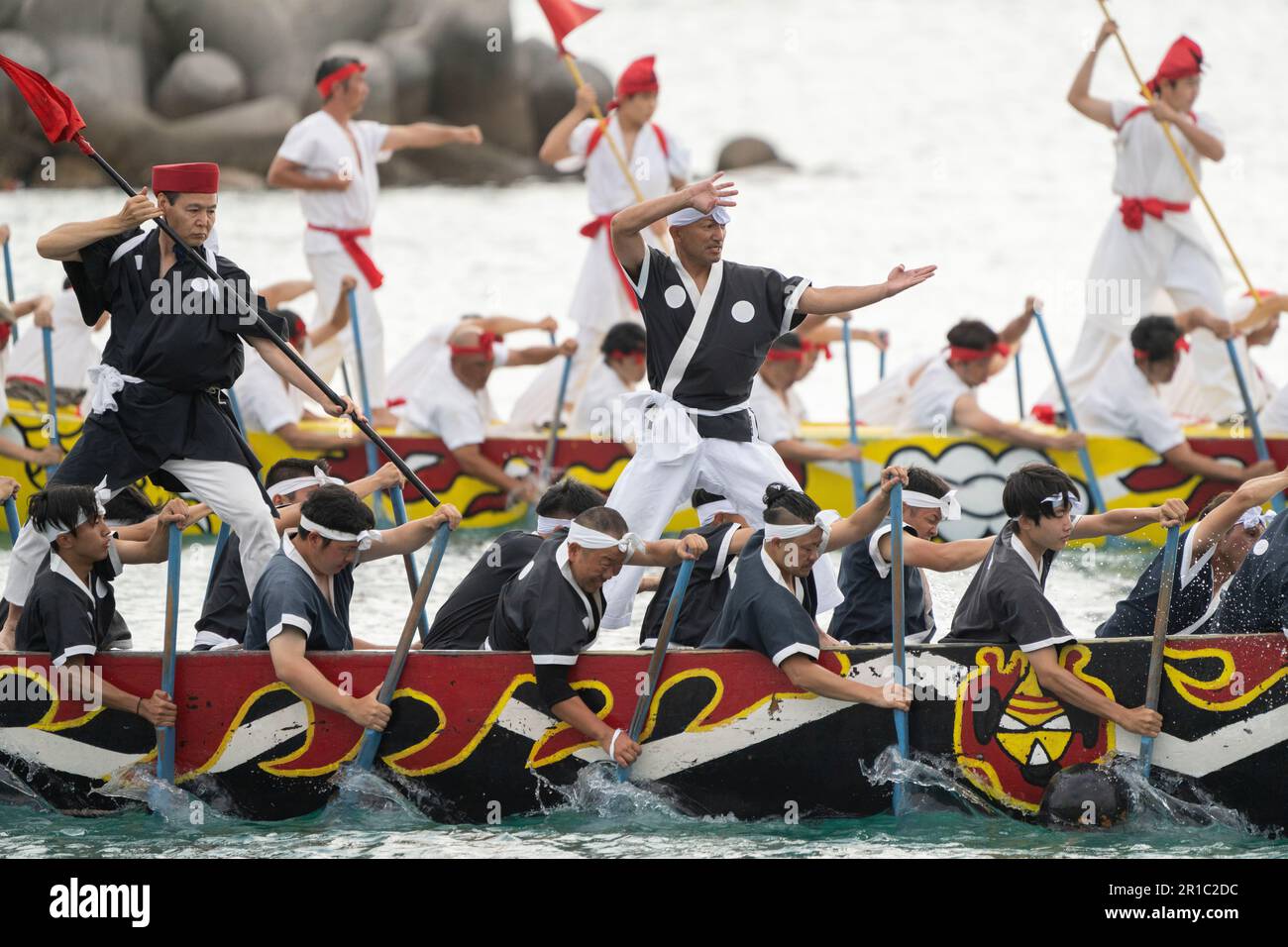 Naha Haari Dragon boat races in Naha City Okinawa Stock Photo - Alamy