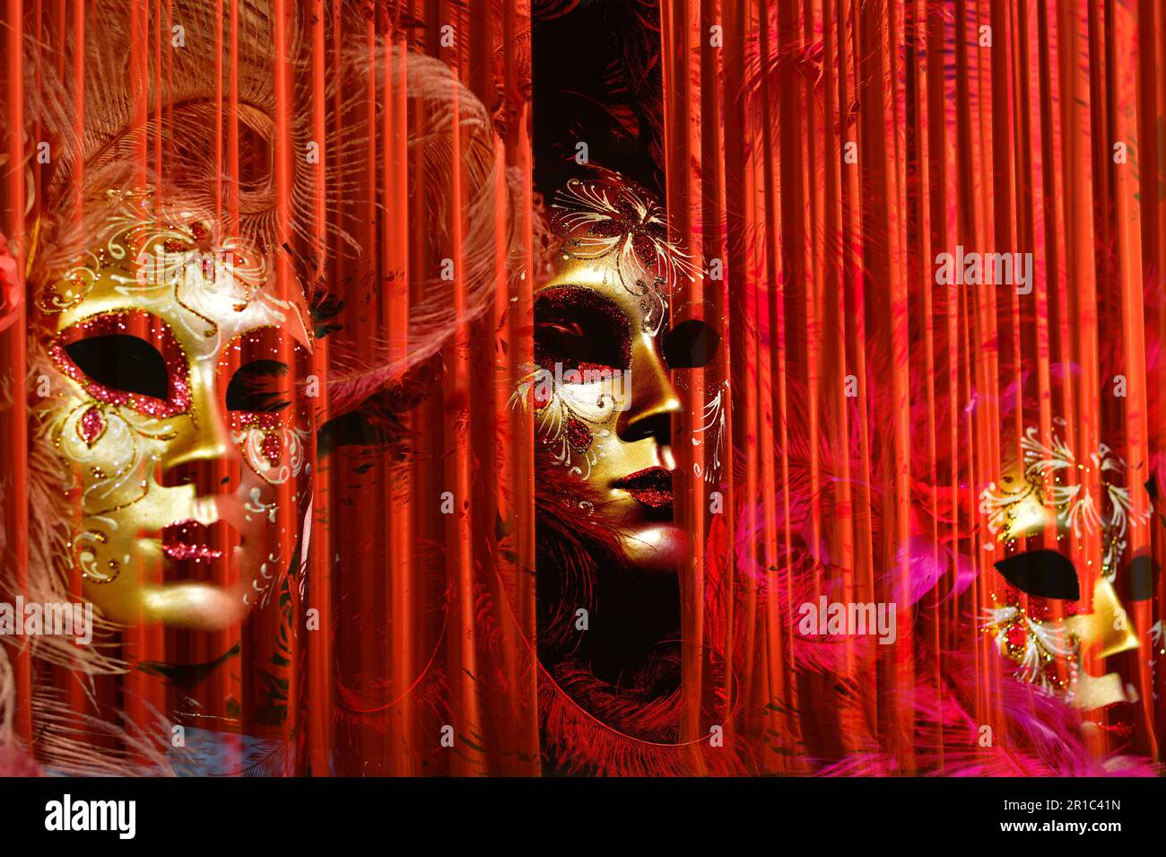 the masks of the Theater Opera Stock Photo - Alamy