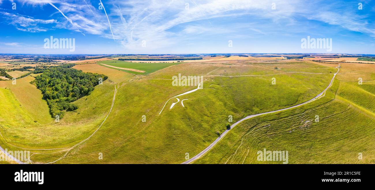 Uffington horse aerial view hi-res stock photography and images - Alamy