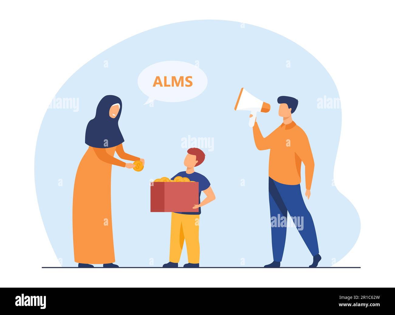 Muslim arabic man giving Stock Vector Images - Alamy