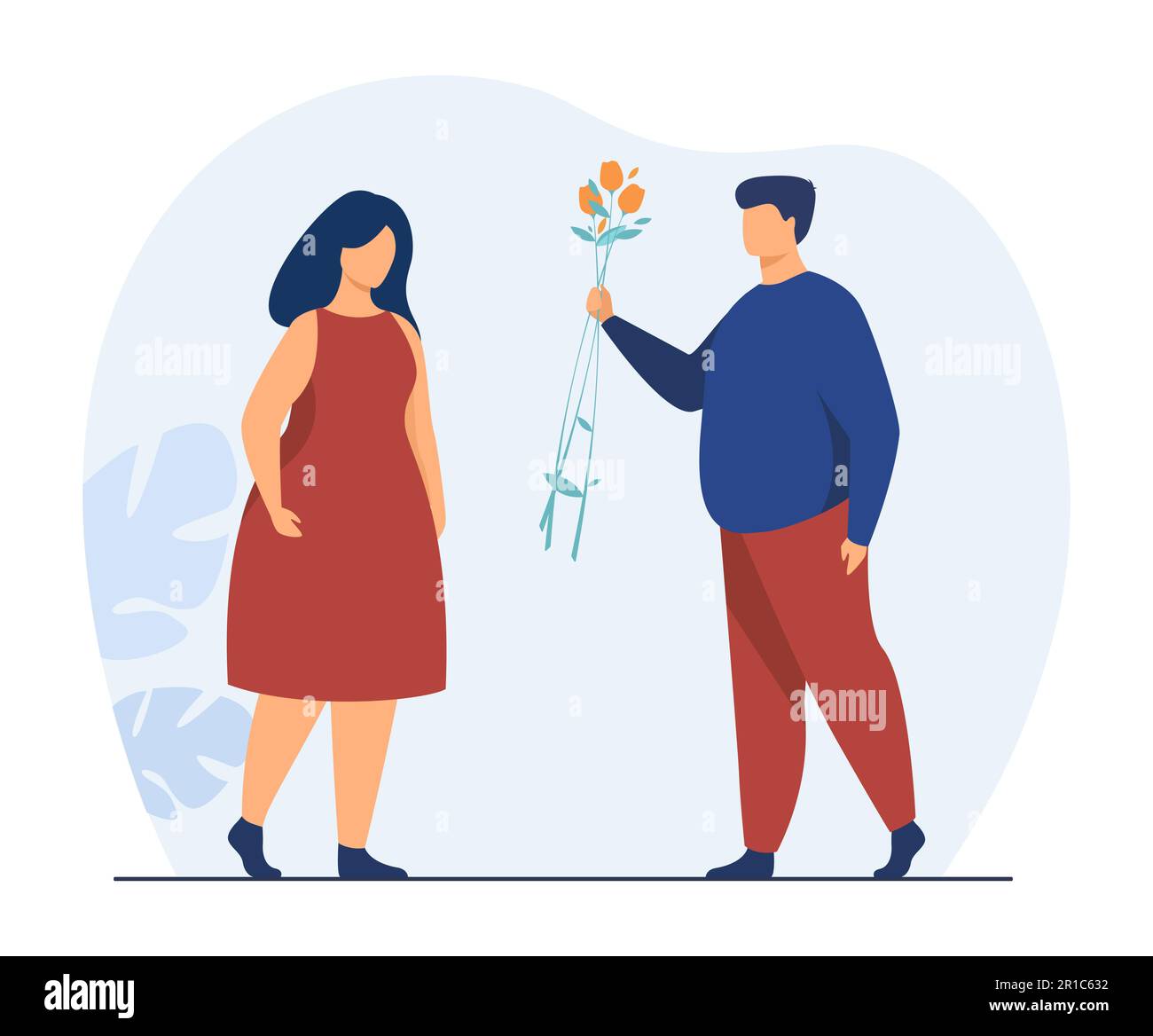 Romantic male bouquet flowers Stock Vector Images - Alamy