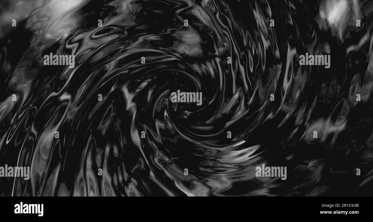 Rotation black abstract oil whirlpool or used engine oil, abstract ...