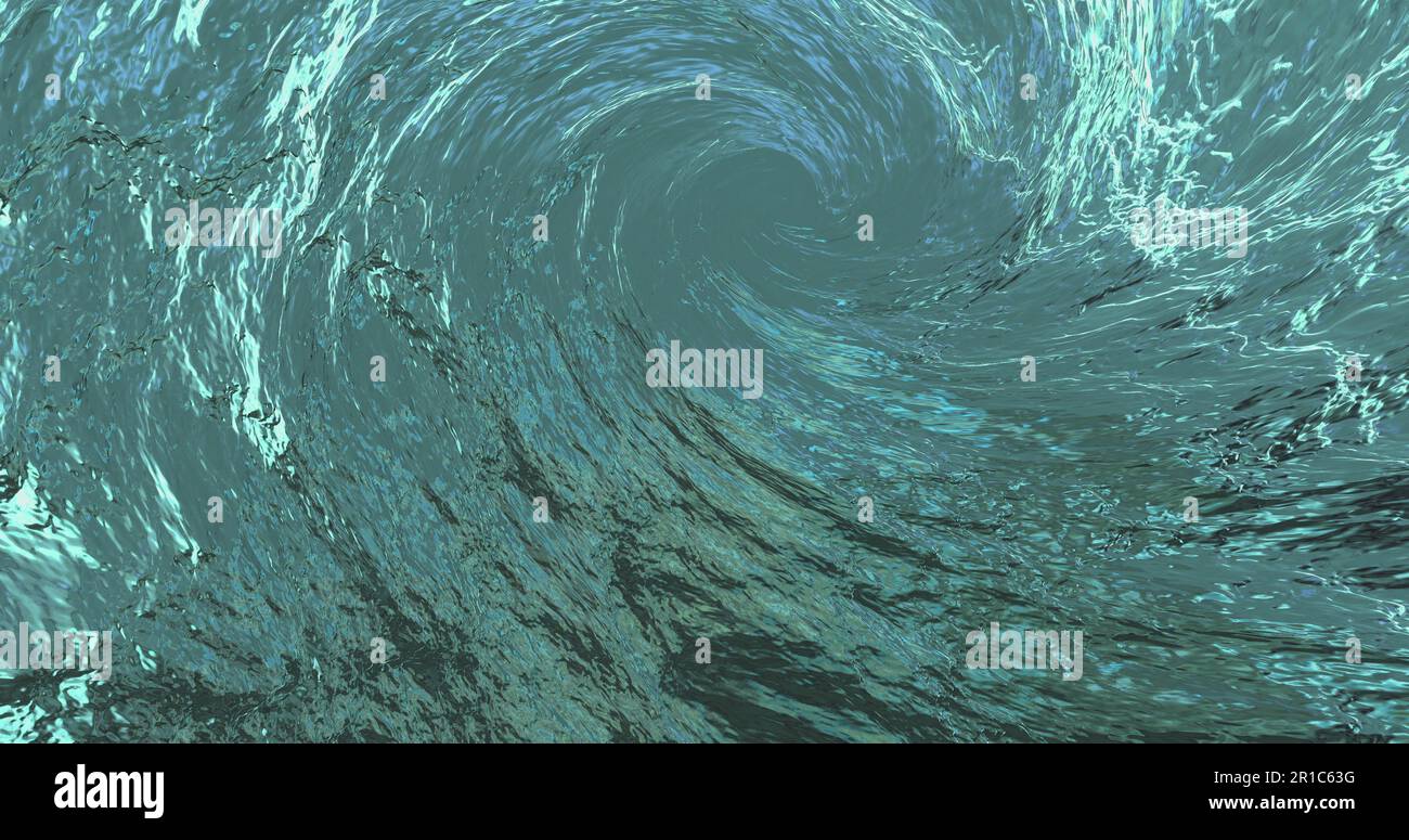 Rotating blue abstract swirl whirlpool, abstract background 3D ...