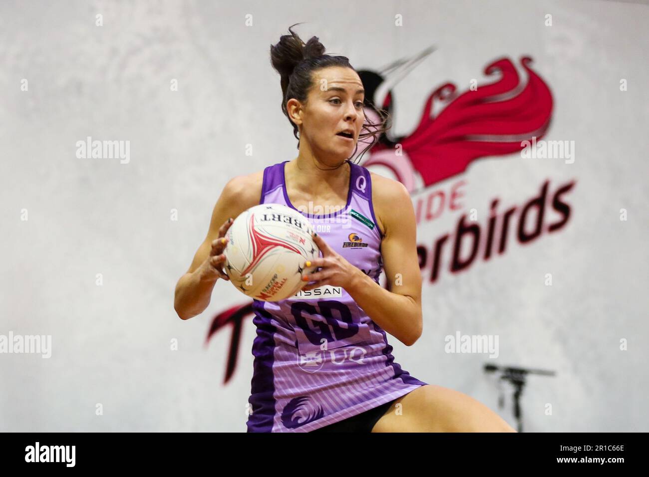 Ruby Bakewell-Doran of the Firebirds during the Super Netball Round 9 ...