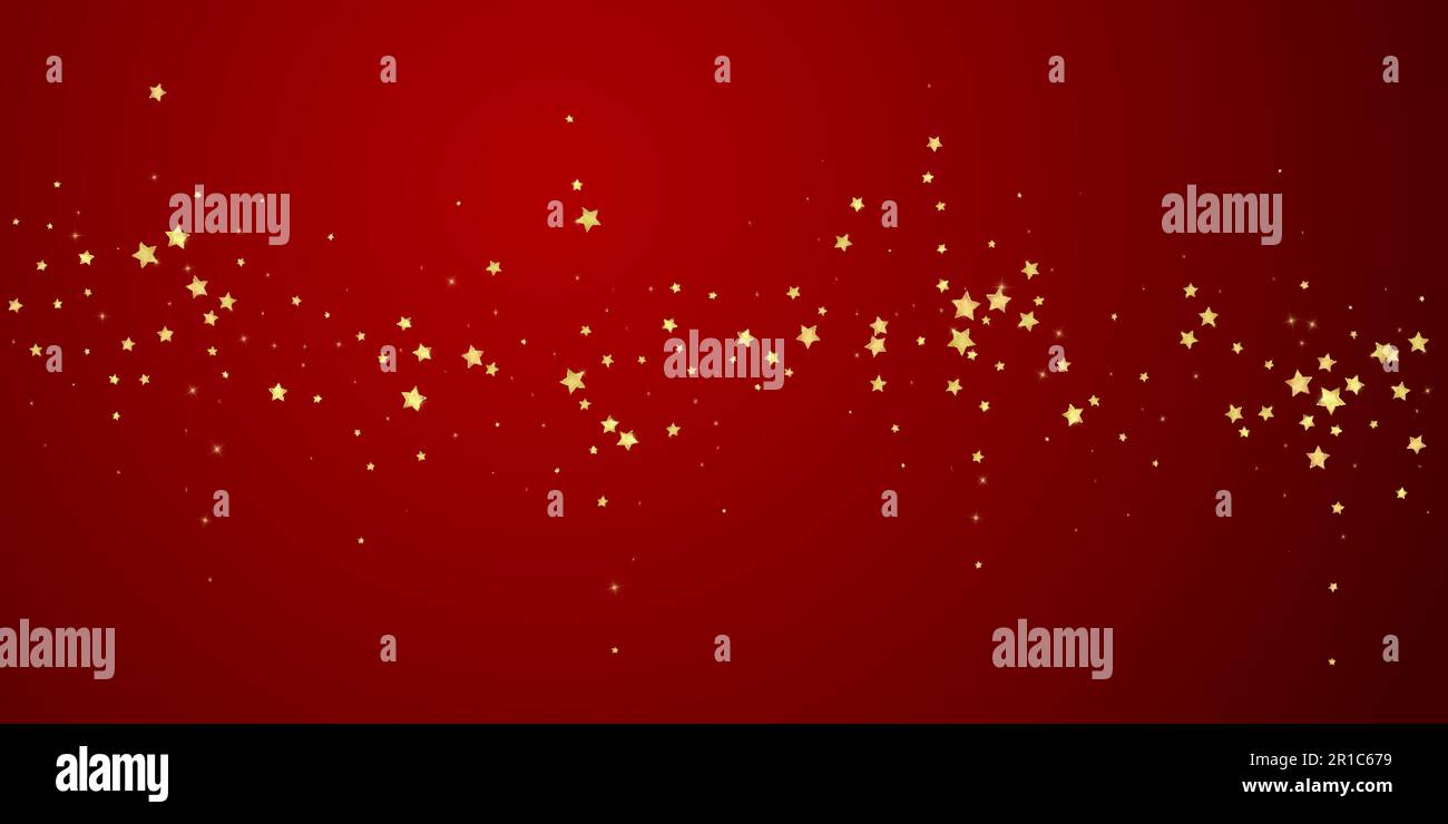 Magic stars vector overlay. Gold stars scattered around randomly ...