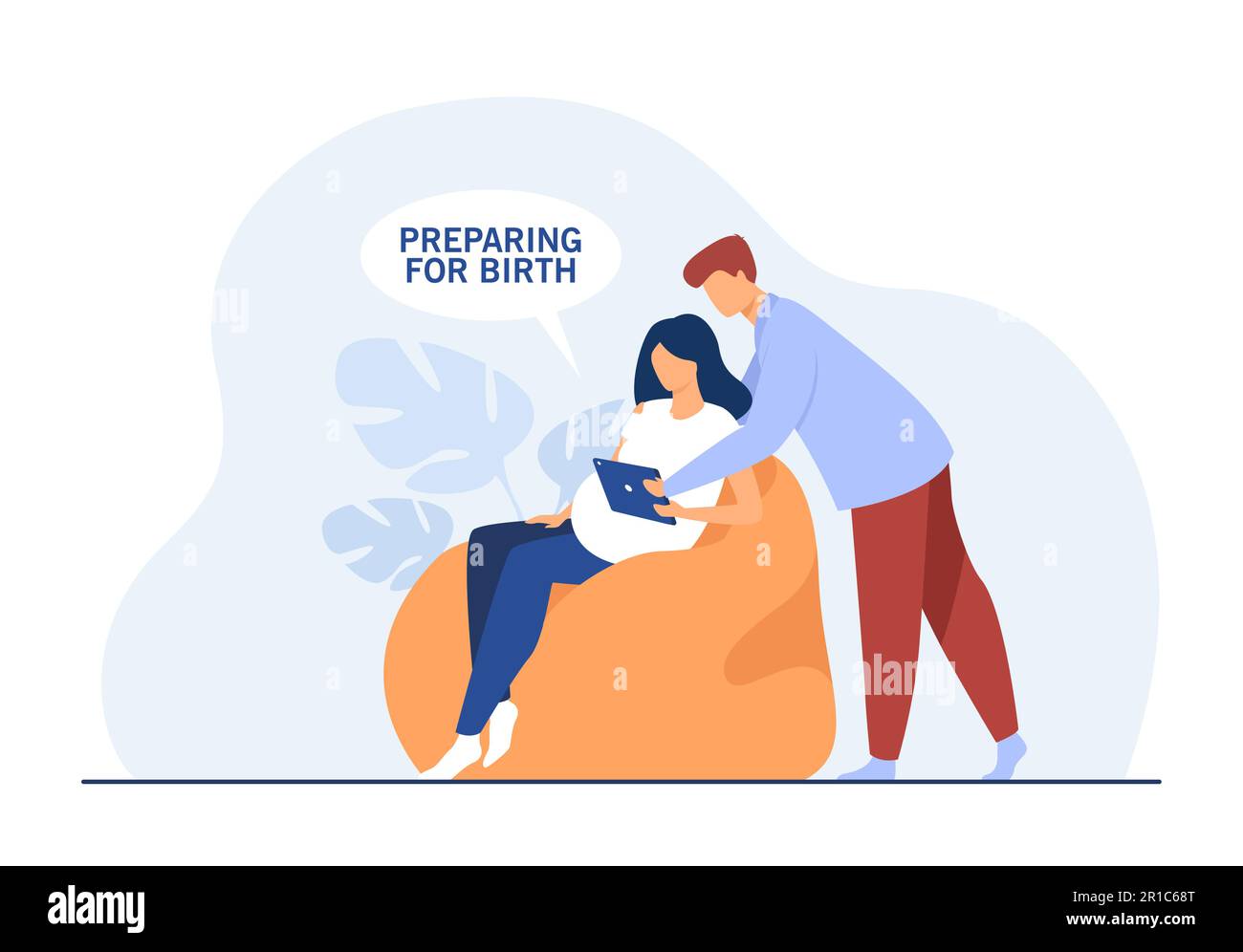 Pregnant exercise vector cartoon hi-res stock photography and images ...