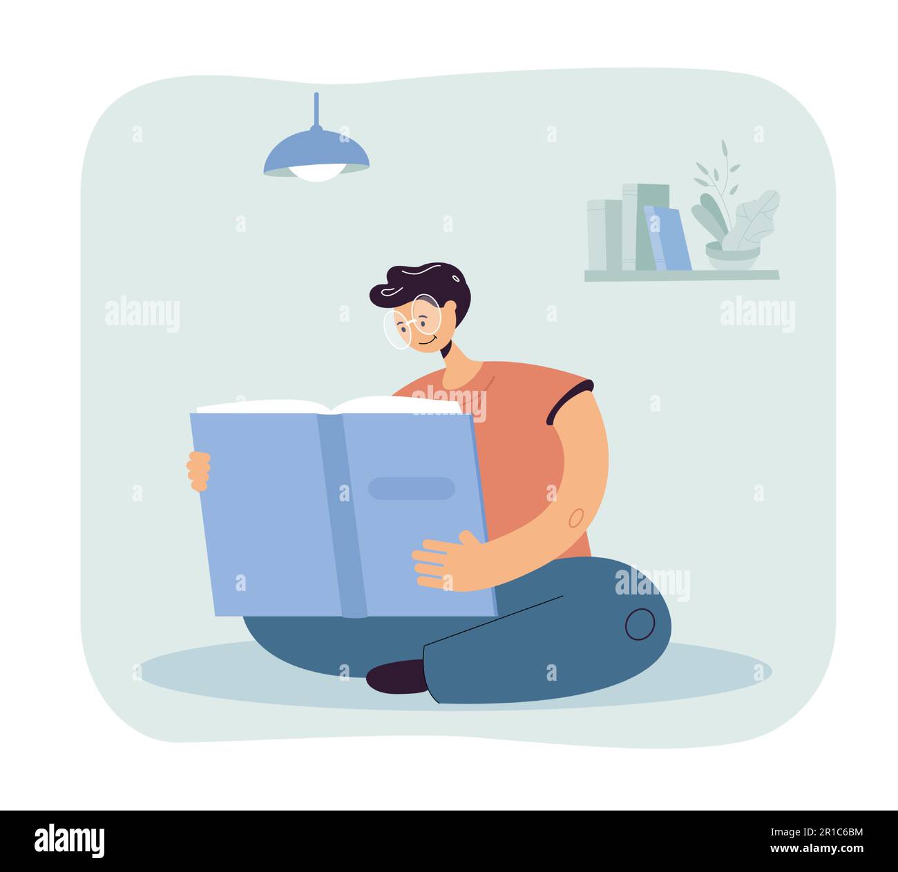 Man in glasses smart Stock Vector Images - Alamy