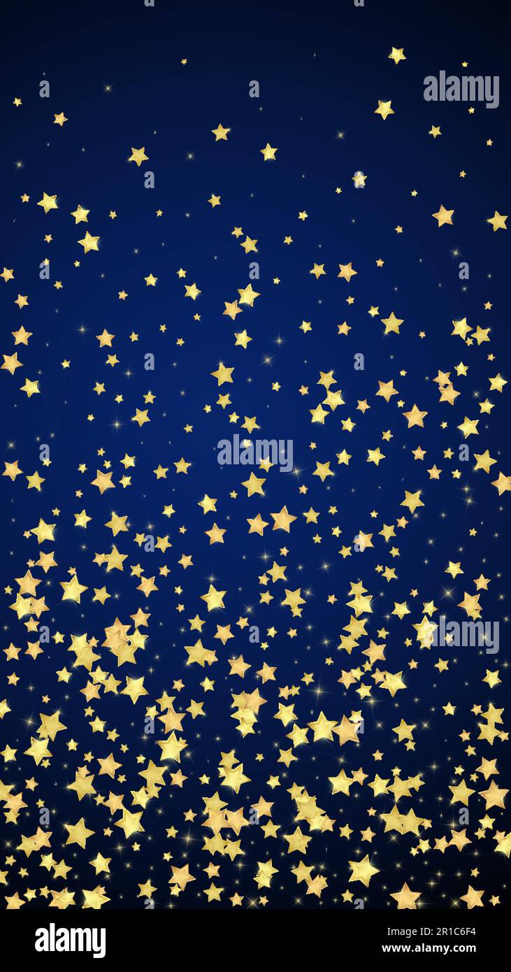 Magic stars vector overlay. Gold stars scattered around randomly ...